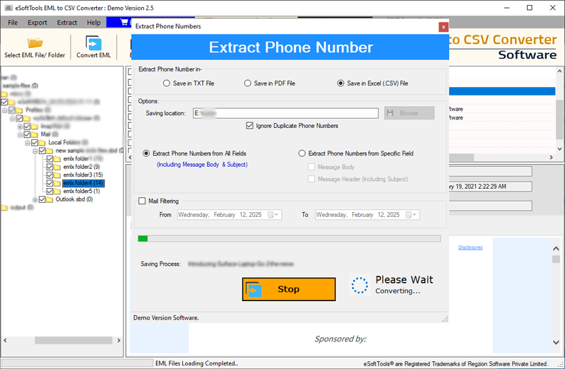 How To Batch Convert Eml To Csv Via Eml To Csv Converter