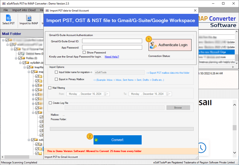 How to Migrate PST to IMAP Account by PST to IMAP Converter?