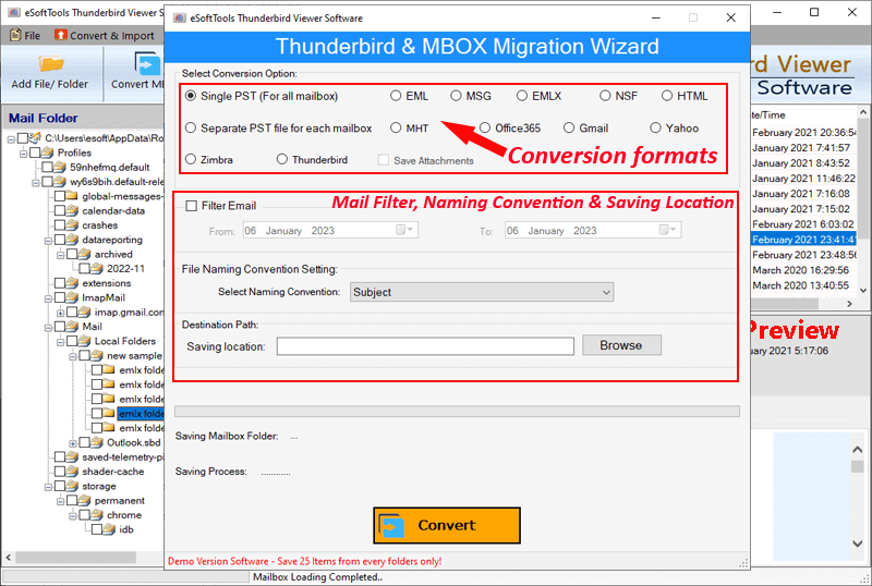 How to Open/ View Thunderbird Emails using Thunderbird Viewer Tool